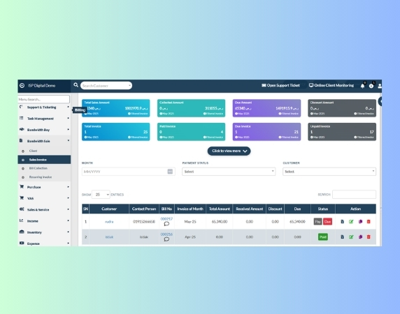 ISP Billing & Management Software Features | ISP Digital