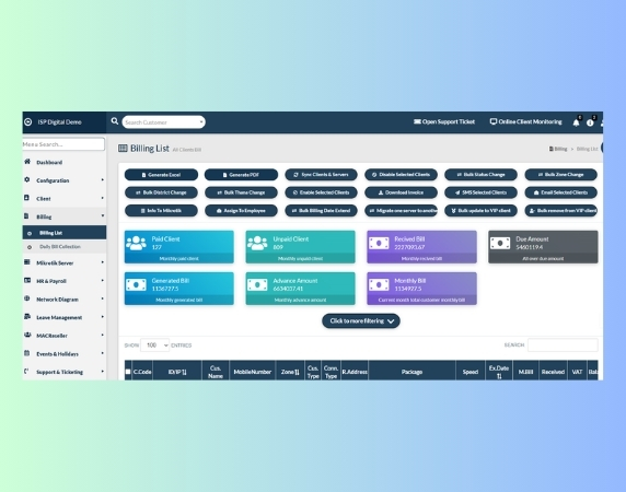 ISP Billing & Management Software Features | ISP Digital